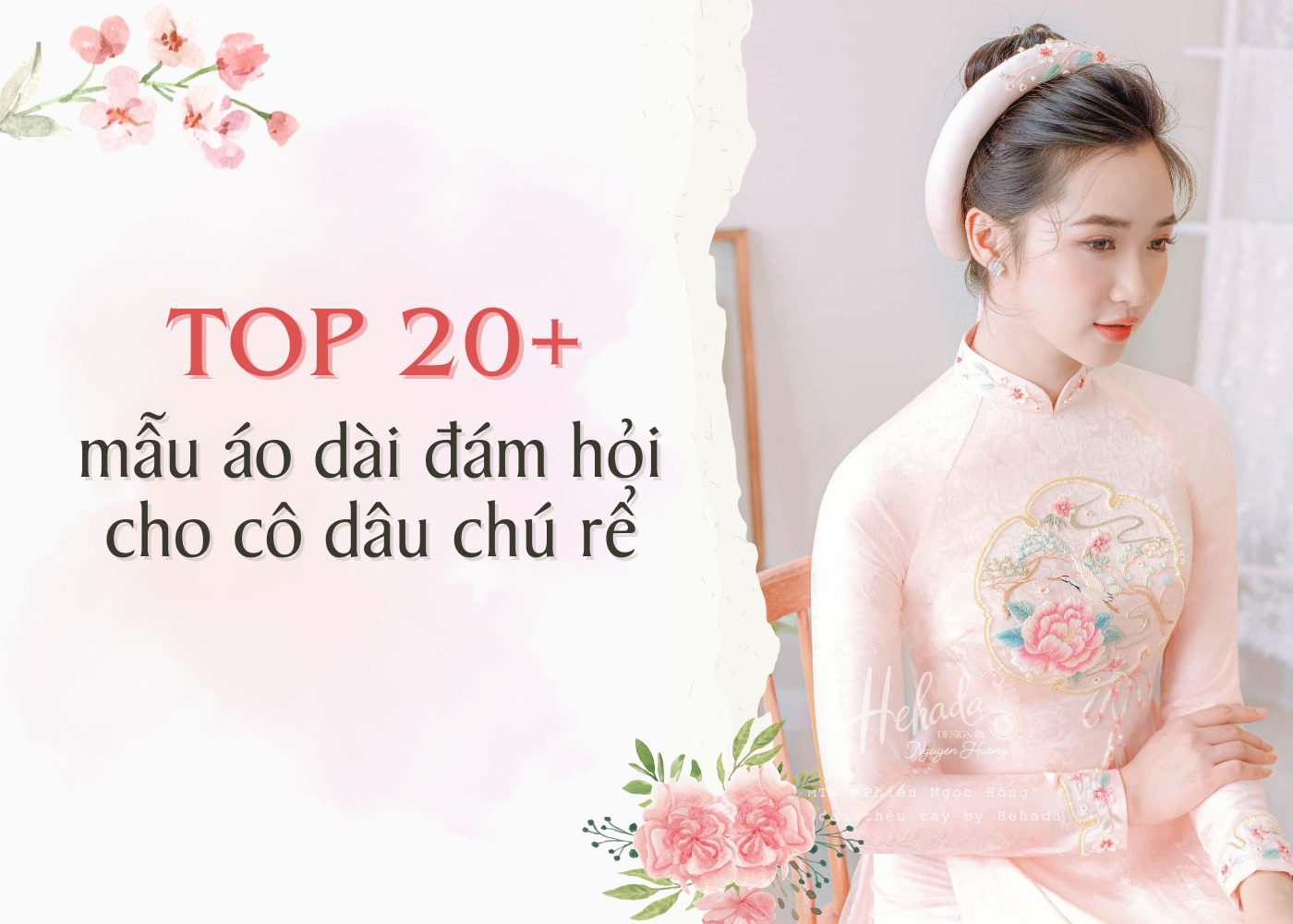 20+ Mẫu Áo Dài Đám Hỏi Cho Cô Dâu Chú Rể Đẹp Nhất