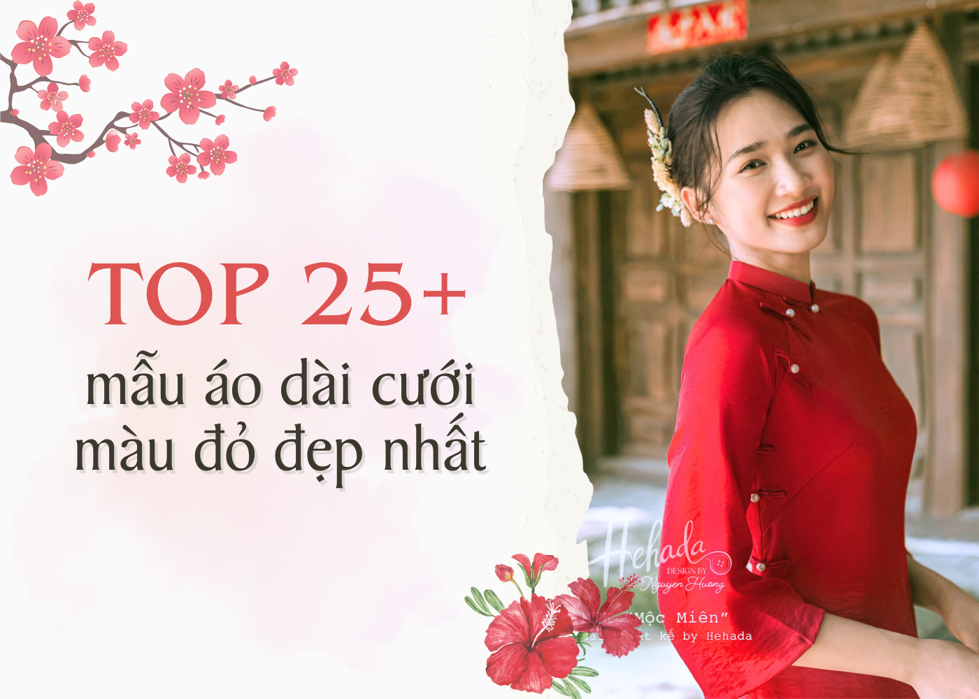 25+ Mẫu Áo Dài Cưới Màu Đỏ Đẹp Mắt, Duyên Dáng Cho Cô Dâu